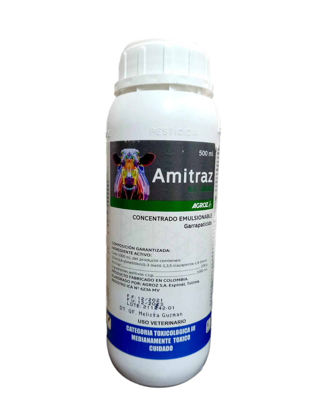 AMITRAZ 20,8% X 500 ML AGROZ – Almacen Tierras y Ganado
